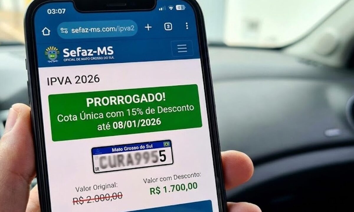 IPVA 2026: Detran-MS esclarece como emitir guia isolada pela Sefaz